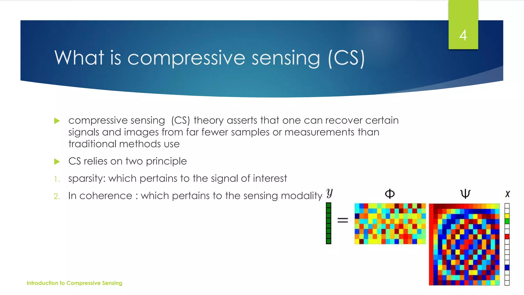 Introduction to compressive sensing | PDF