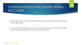 Introduction to compressive sensing | PDF