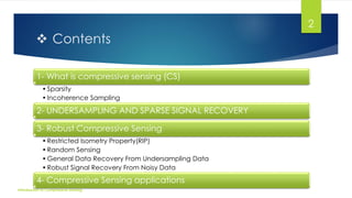 Introduction to Compressive Sensing | PPT