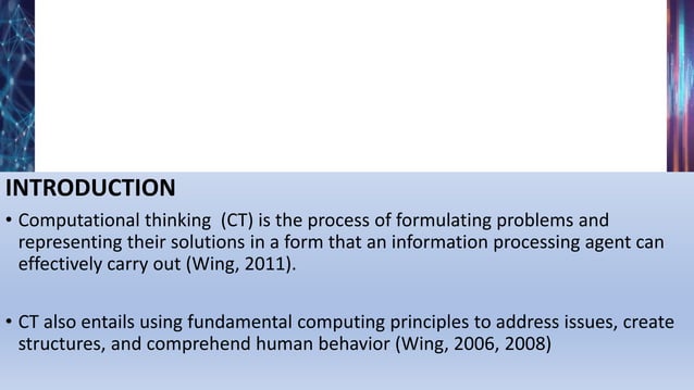 Introduction to Computational Thinking.pptx | Computing | Technology & Computing