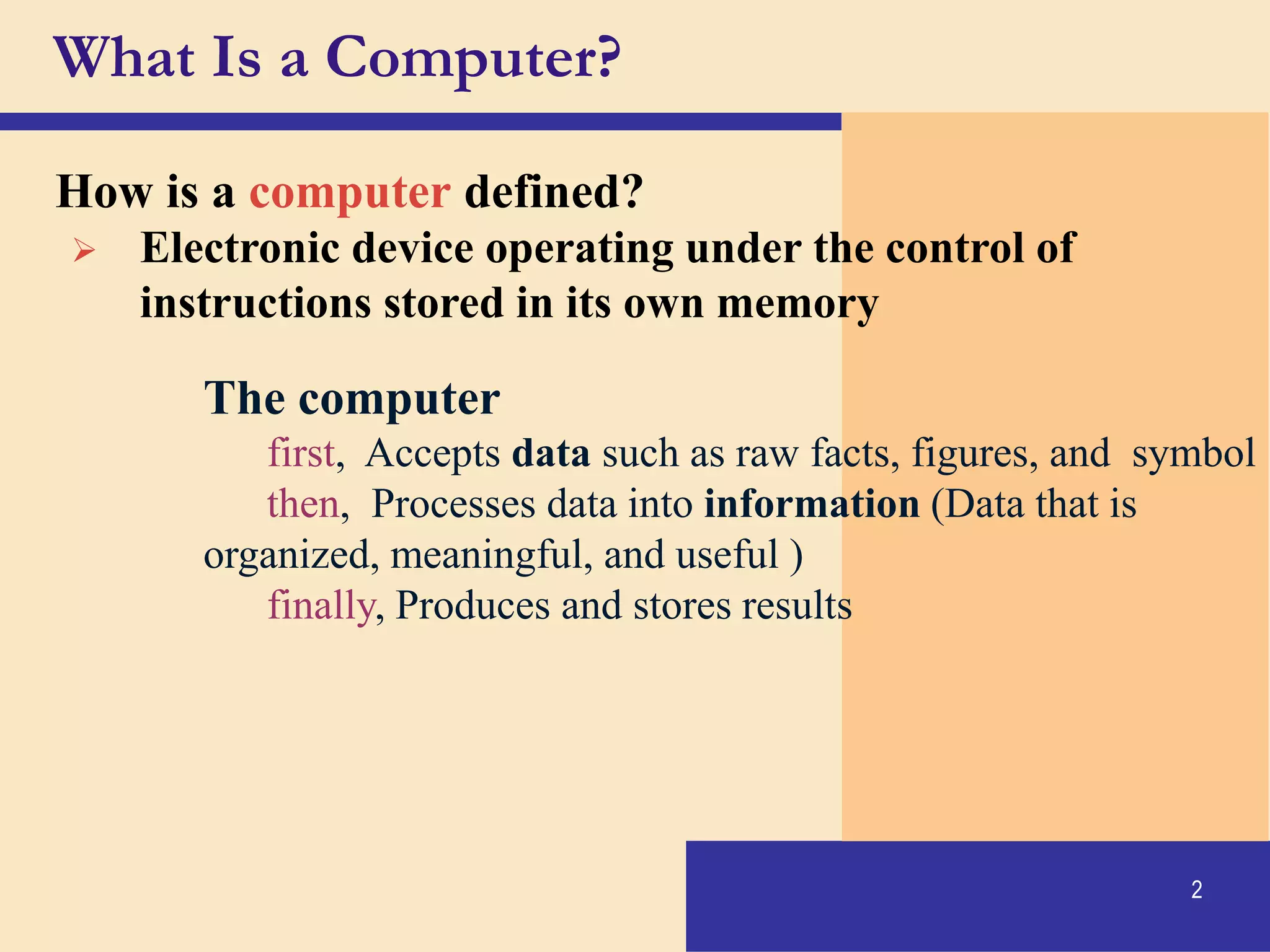 Introduction To Computer Powerpoint Presentation Pptx Computing Technology And Computing
