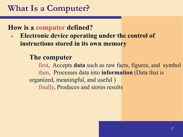 Introduction to computer Powerpoint Presentation | PPTX | Computing ...
