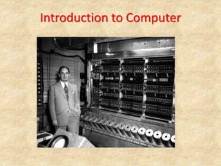 Introduction to computer | PPT