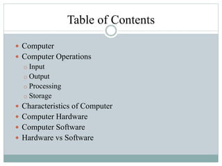 Introduction to computer | PPT