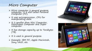 Introduction to computer | PPSX | Computing | Technology & Computing