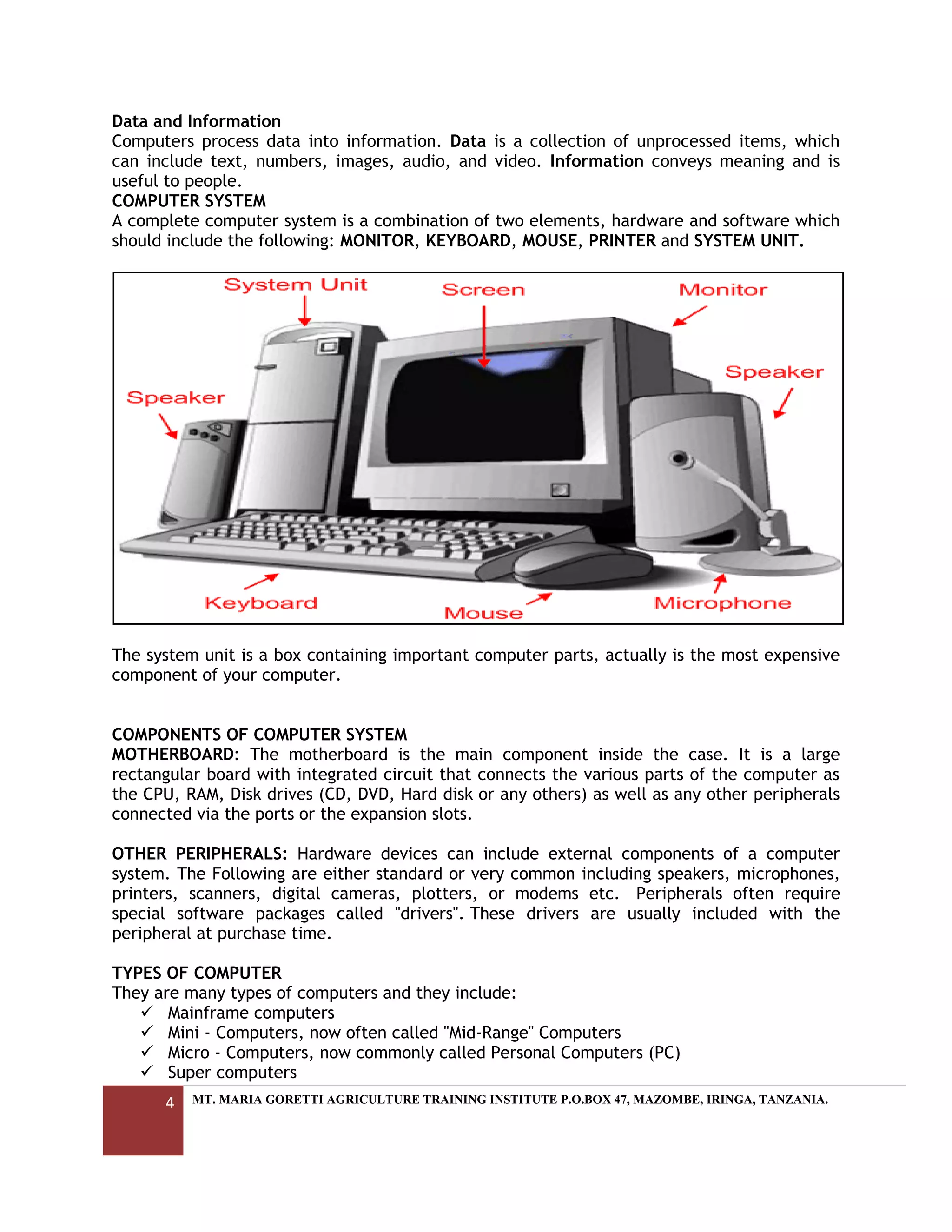 Introduction to computer | PDF