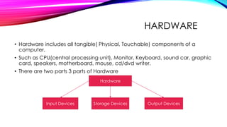 Introduction to computer | PDF | Data Storage and Warehousing | Computing