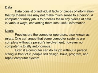 Introduction to computer | PDF | Operating Systems | Computer Software ...