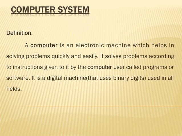 Introduction to computer | PPT