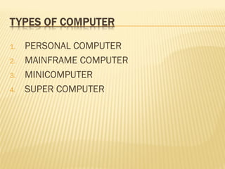 Introduction to computer | PDF | Operating Systems | Computer Software ...
