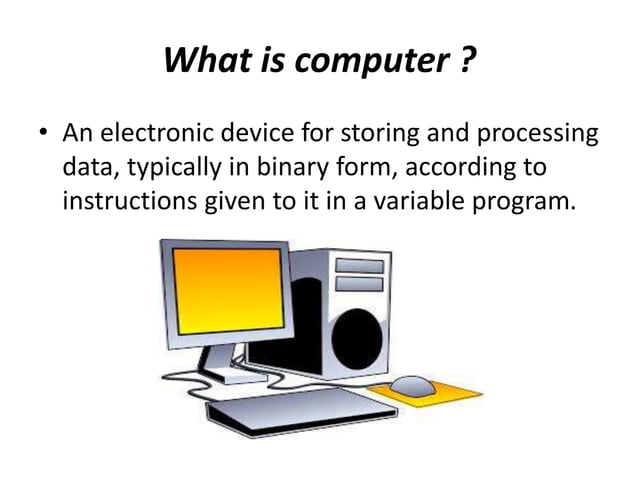 Introduction to computer | PPT