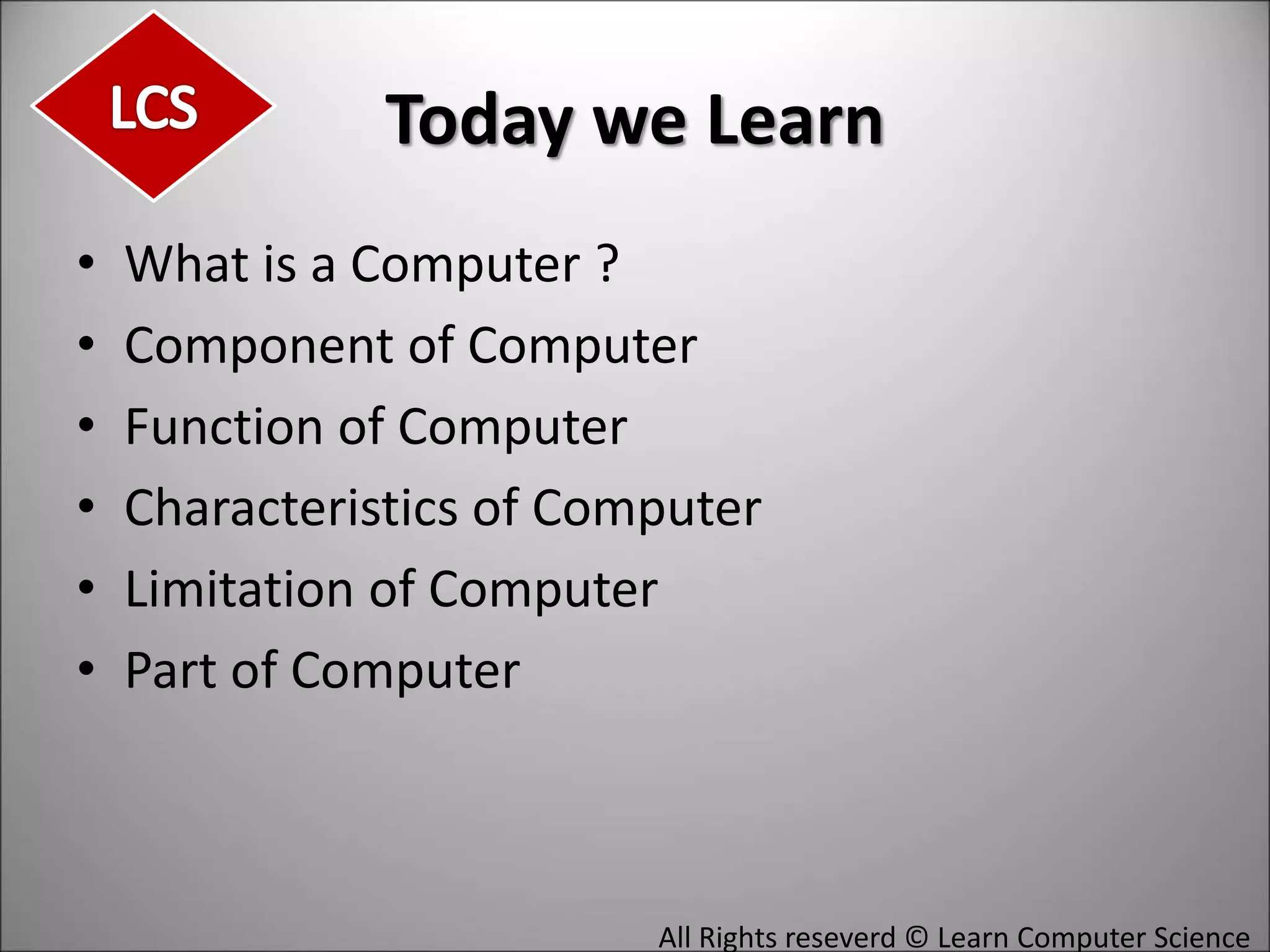 Introduction to computer | PPT