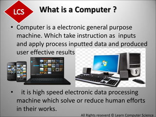Introduction to computer | PPT