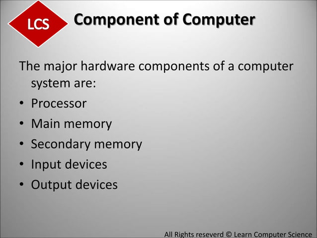 Introduction to computer | PPT