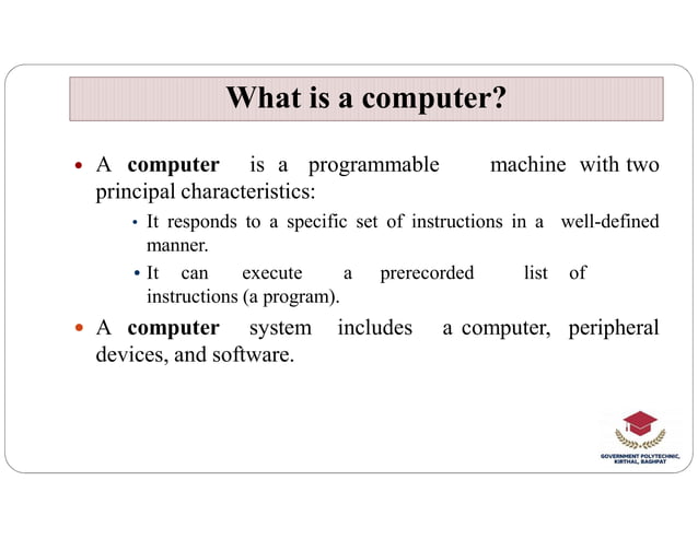 Introduction to Computer Fundamentals | PDF