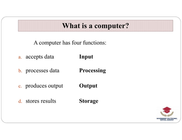Introduction to Computer Fundamentals | PDF