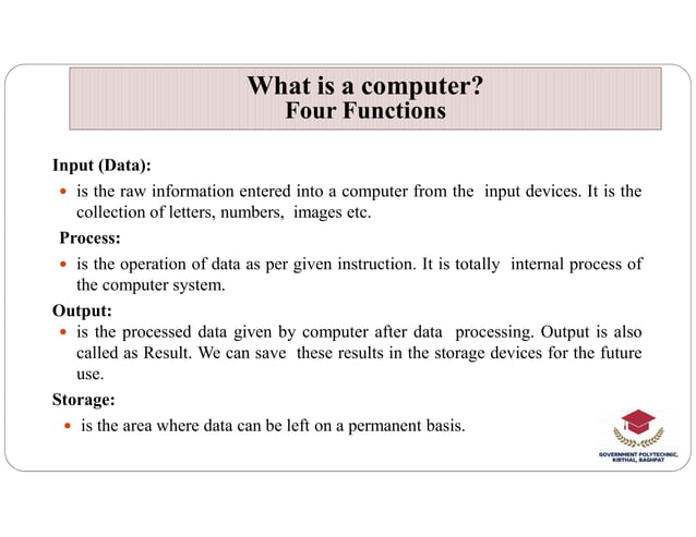 Introduction to Computer Fundamentals | PDF