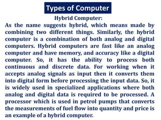 Introduction to computer and hardware software | PPTX