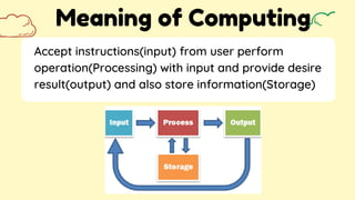 INTRODUCTION TO COMPUTER and functions of the computer | PPTX