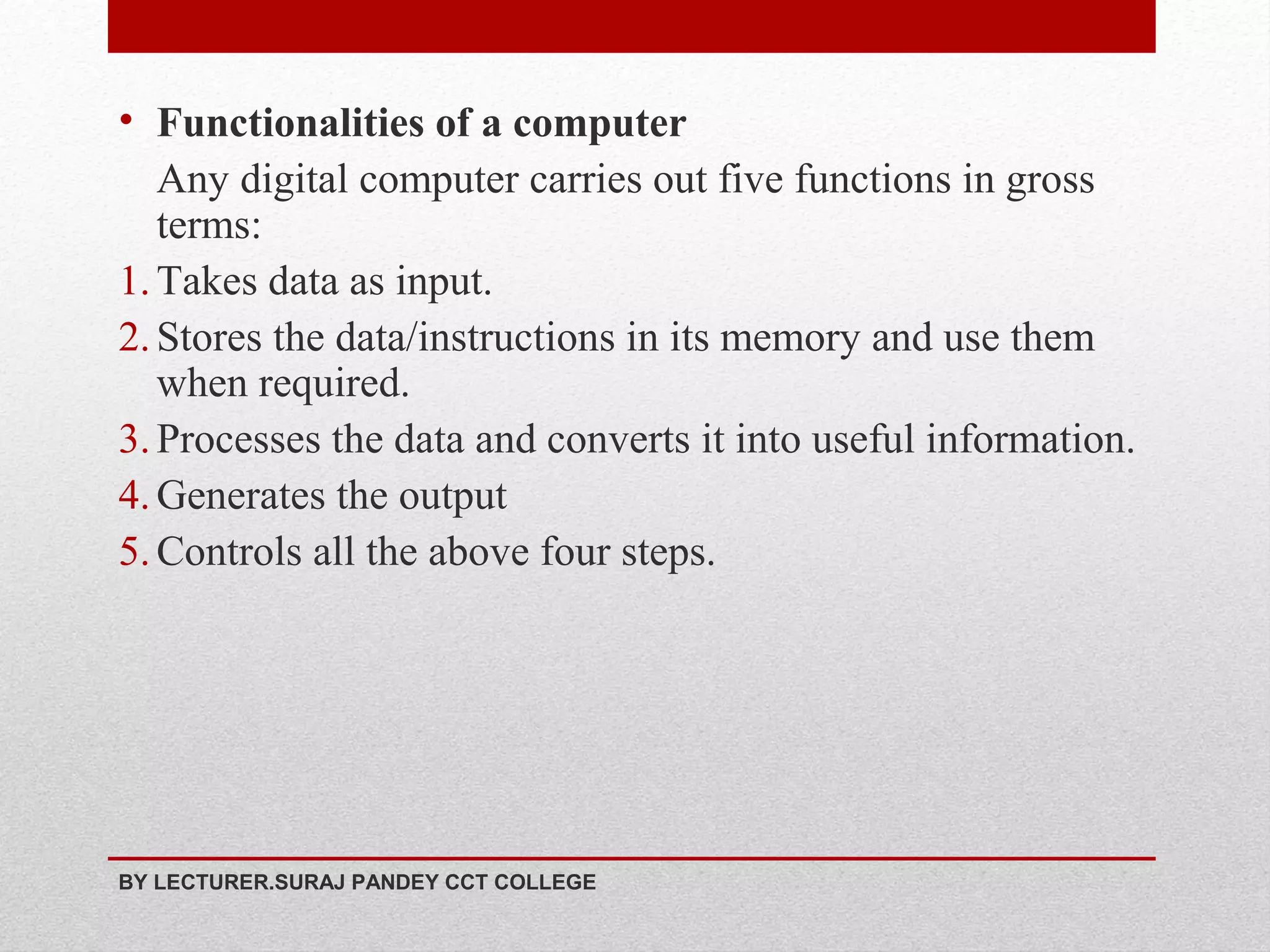 Introduction to computer | PPT