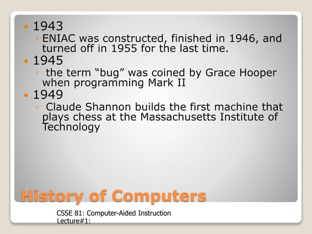 Introduction to computer aided instruction | PPT