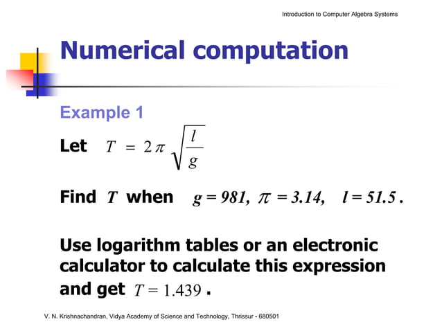 Introduction to Computer Algebra Systems | PDF | Physics | Science