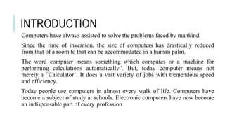 Introduction to computer application for patient care delivery. | PPTX