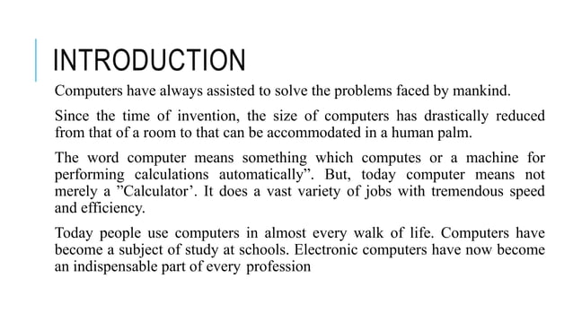 Introduction to computer application for patient care delivery. | PPTX