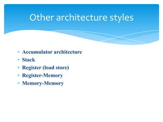 Introduction to computer architecture and organization | PPTX