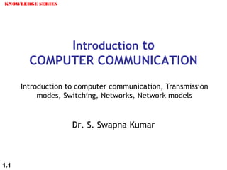 Introduction to Computer Communication M1 | PPT