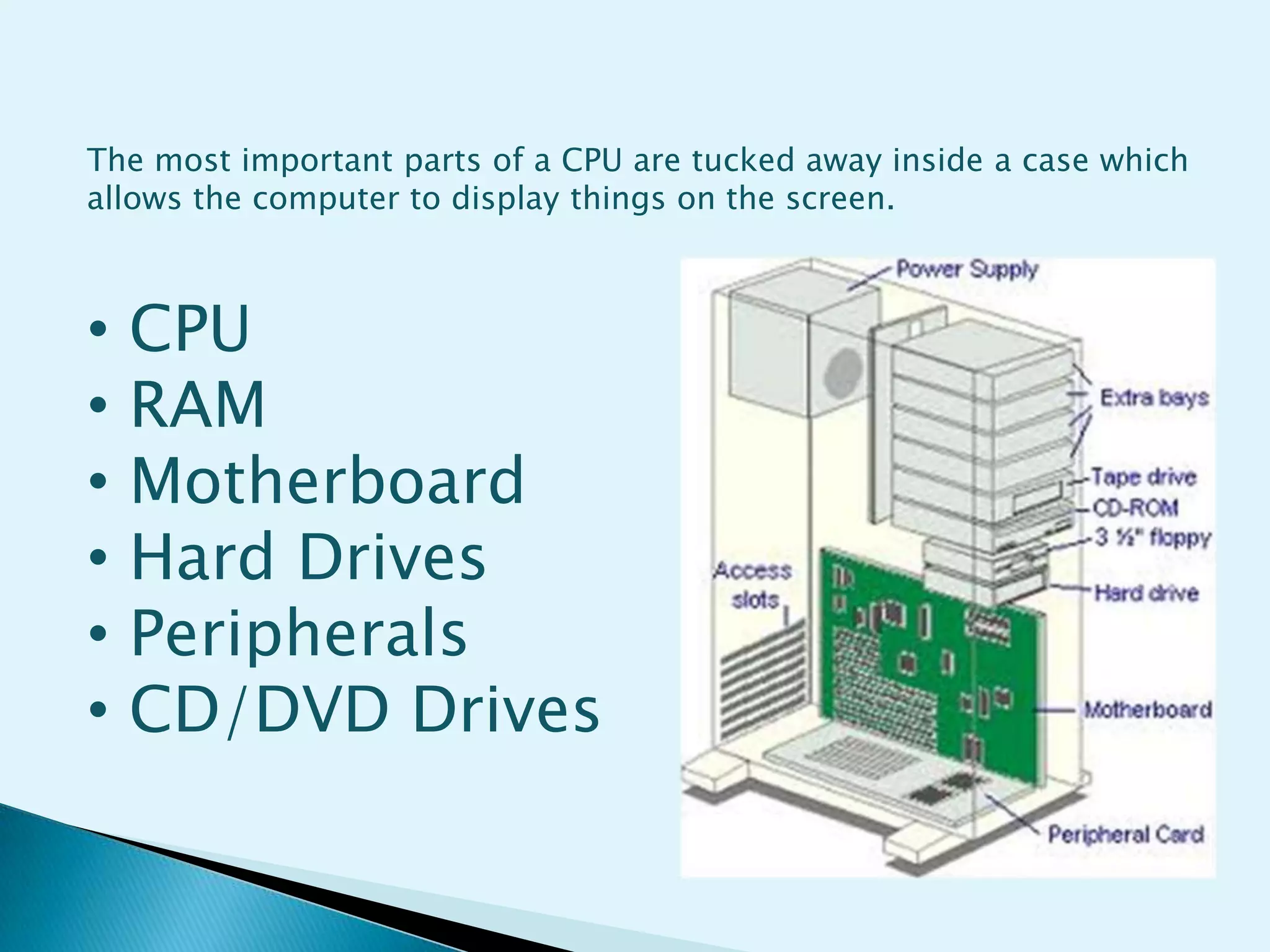 Introduction to computer components | PPTX