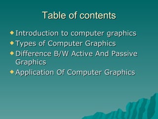 Introduction to computer graphics | PPT