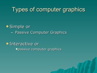 Introduction to computer graphics | PPT
