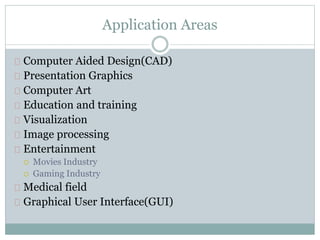 Introduction to computer graphics | PPTX