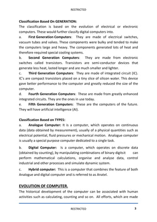 Introduction to computer_hardware | PDF