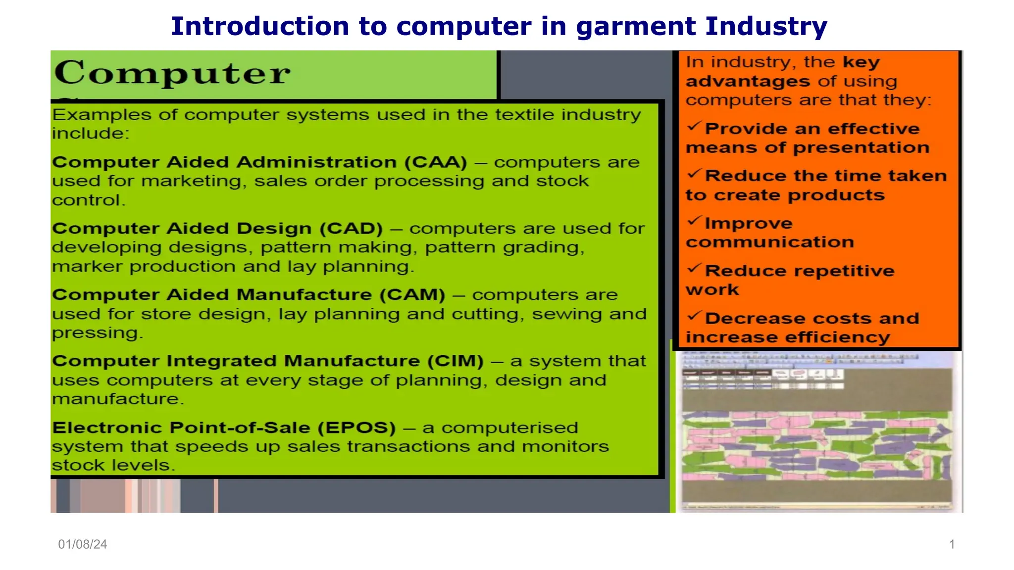 Introduction to COMPUTER IN APPAREL industry.ppt