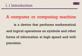 Introduction to computer_lec_01 | PDF