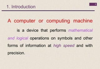 Introduction to computer_lec_01_fall_2018 | PPT | Free Download