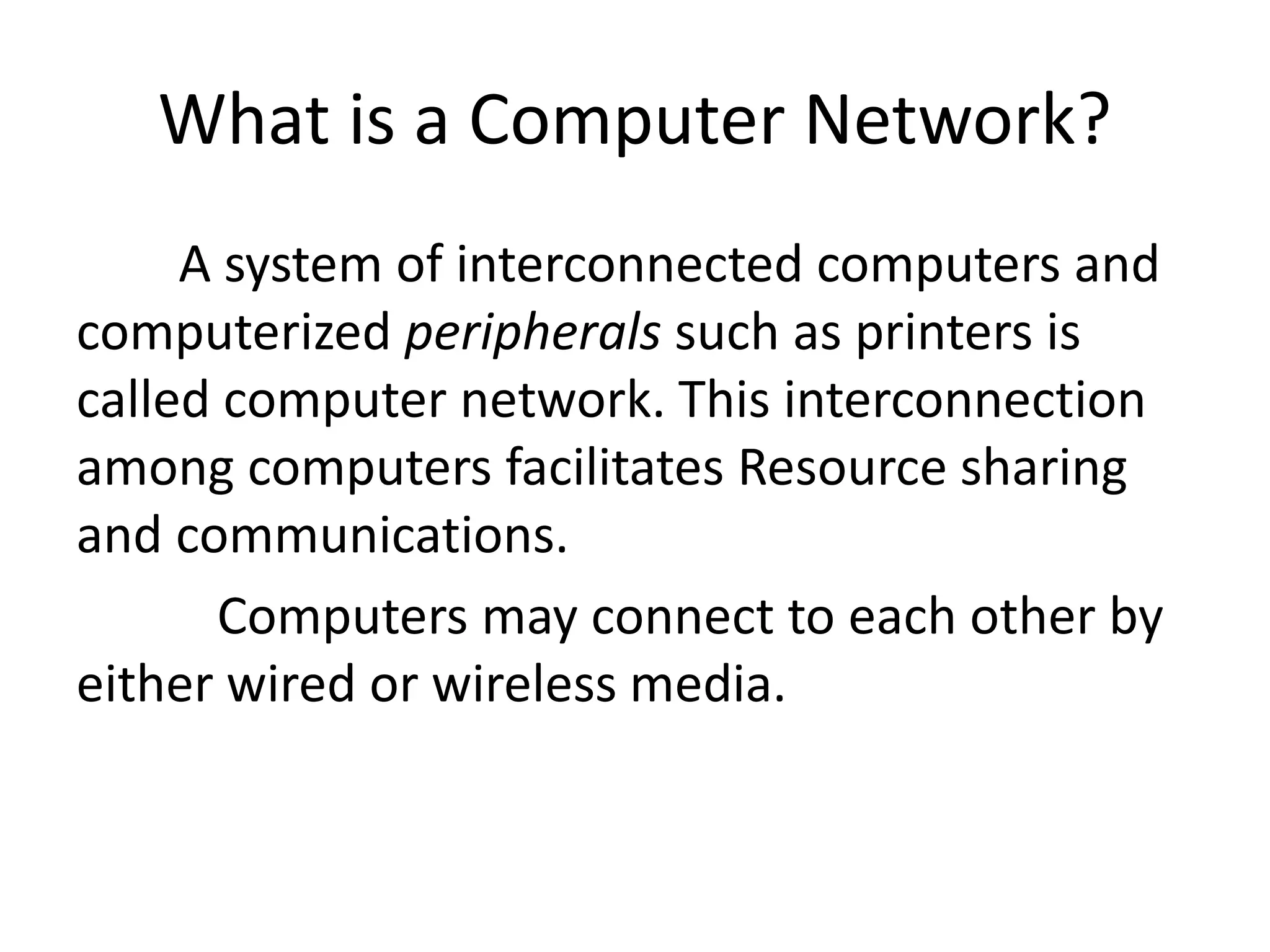 Introduction to computer network | PPT