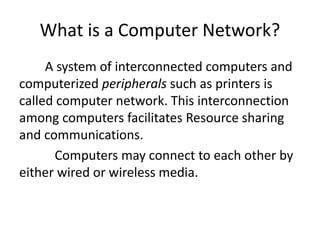 Introduction to computer network | PPT