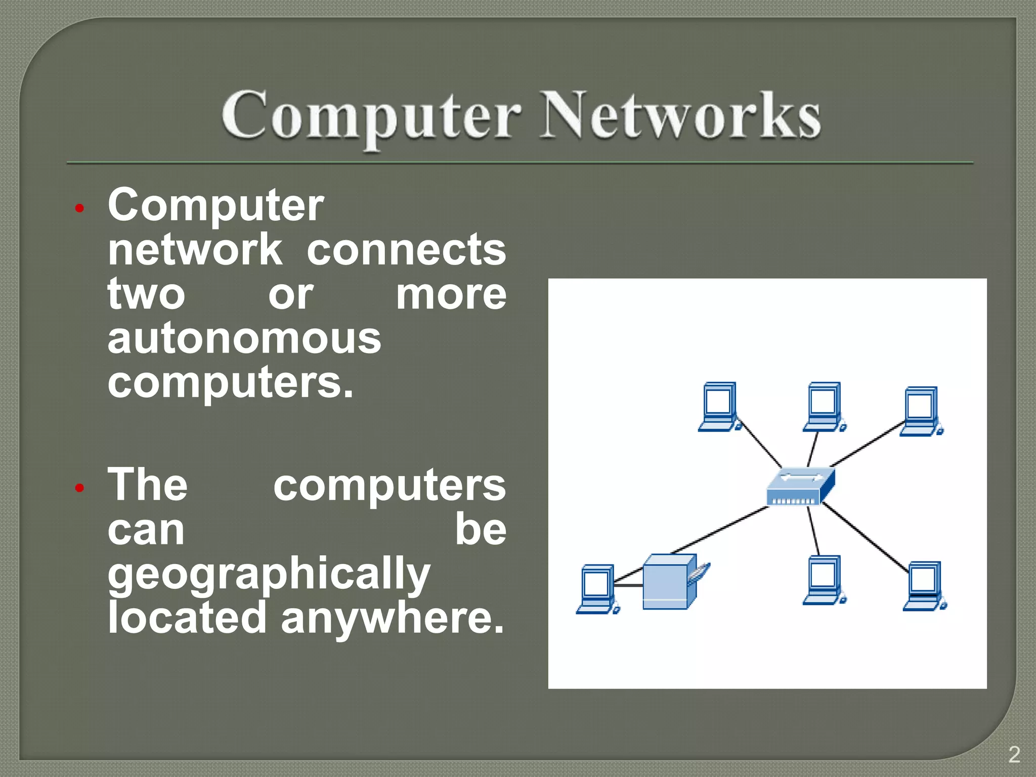 Introduction to computer networks | PPT