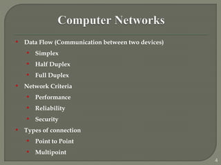 Introduction to computer networks | PPT