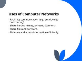 Introduction to Computer Networks and topologies.pptx