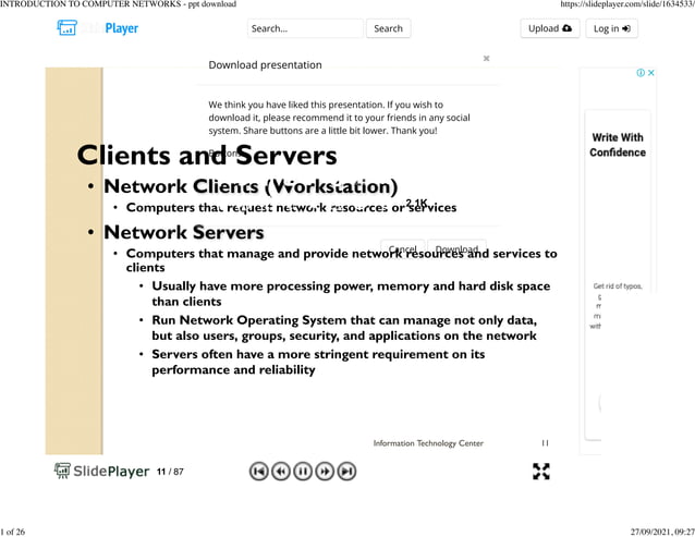 Introduction to computer networks ppt download | PPT