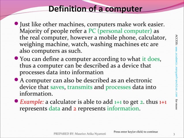 Introduction to computer office 2003 | PPT