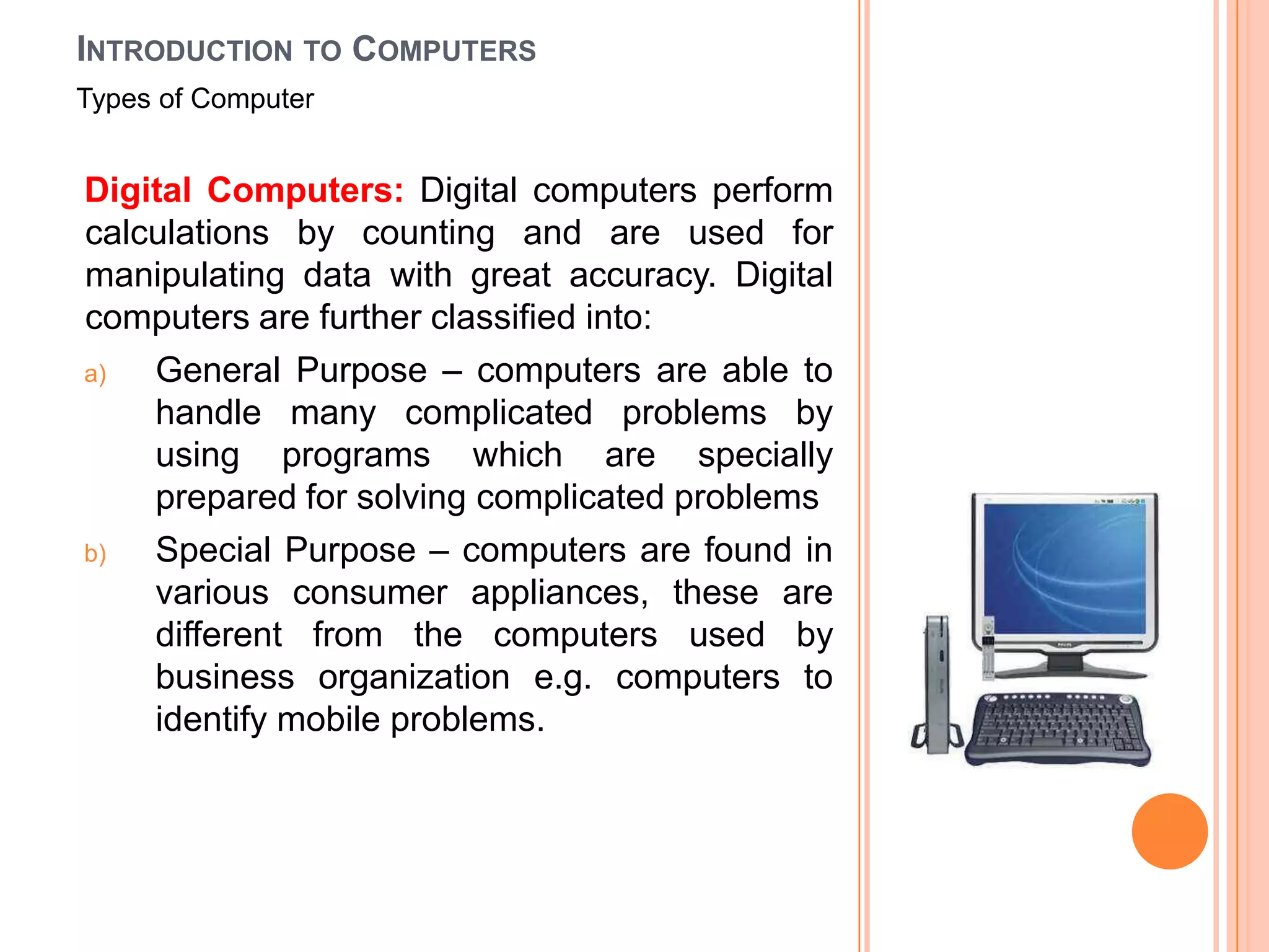 Introduction to computers | PPTX