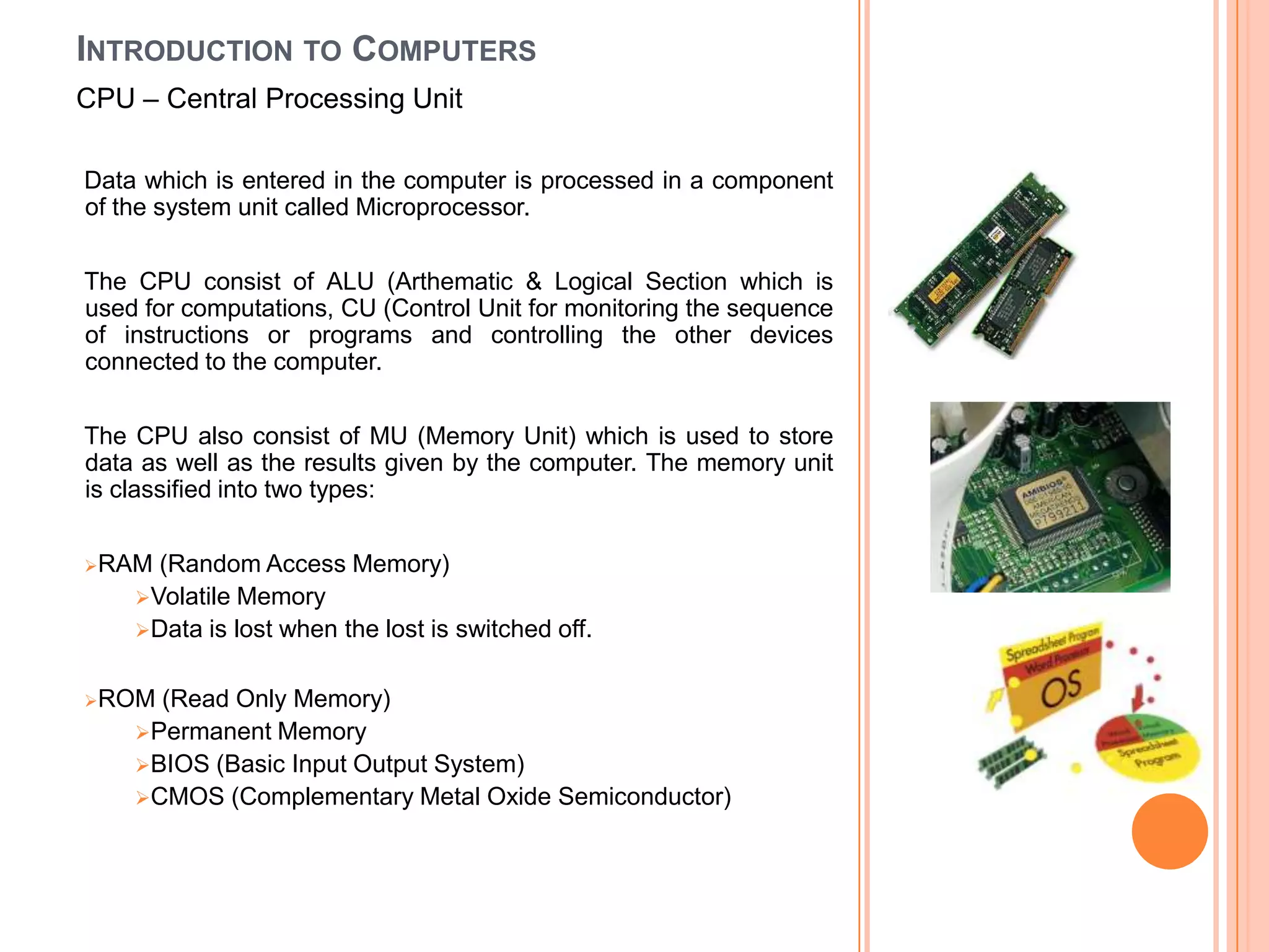 Introduction to computers | PPTX
