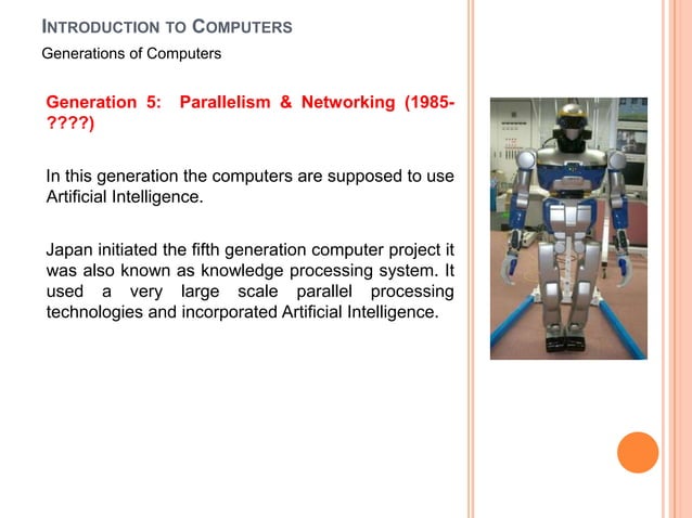 Introduction to computers | PPTX | Computing | Technology & Computing