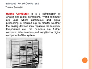 Introduction to computers | PPTX