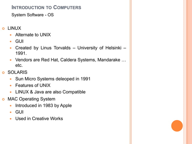 Introduction to computers | PPTX | Computing | Technology & Computing